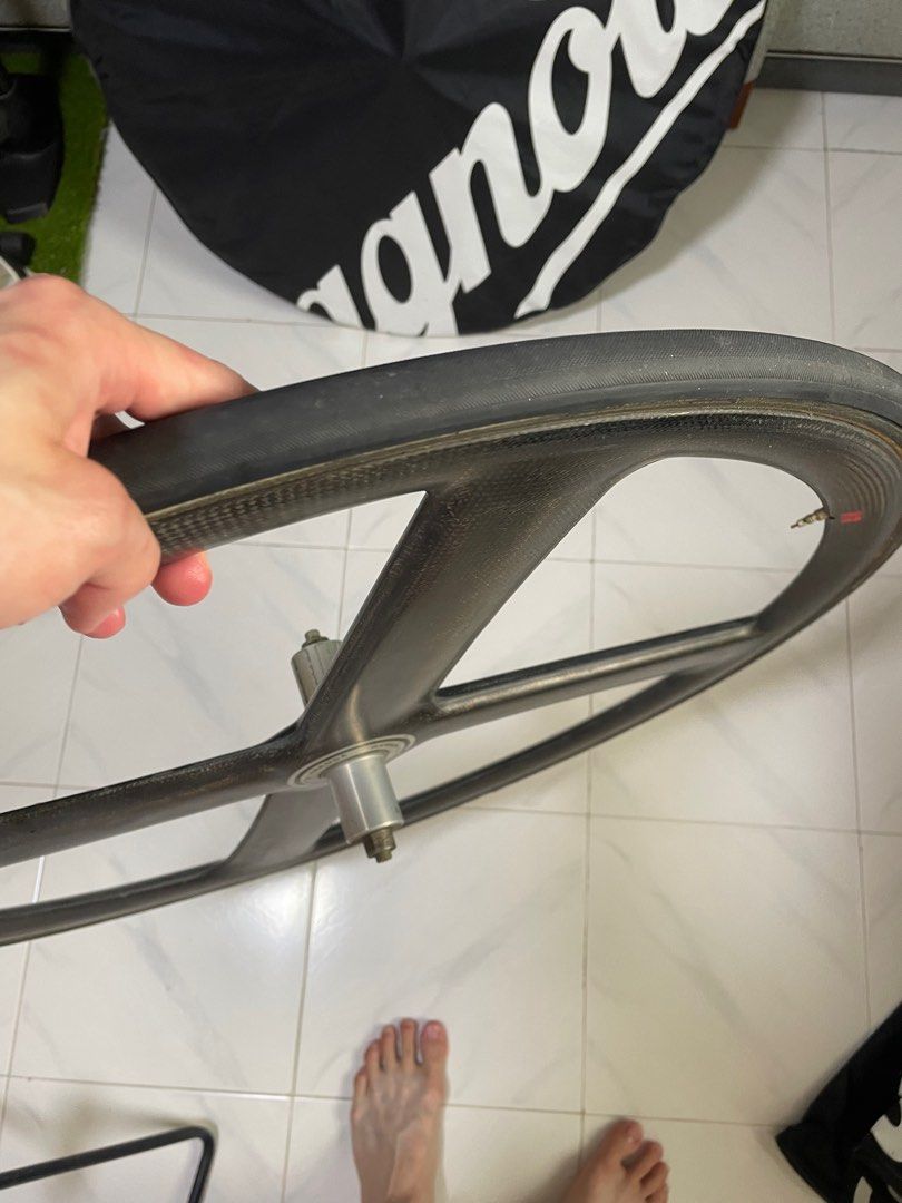 Corima 4 spoke carbon wheel (Rear), Sports Equipment, Bicycles & Parts ...