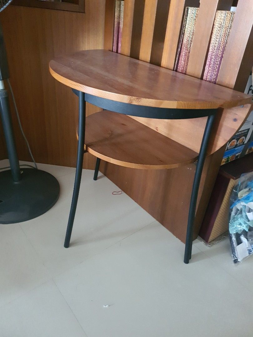 Corner semi circle table, Furniture & Home Living, Furniture, Tables ...