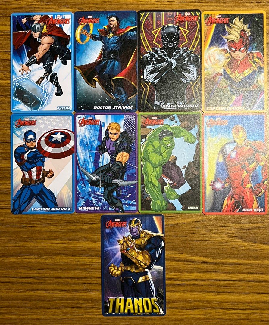 CPCM Avengers Cards, Hobbies & Toys, Toys & Games on Carousell