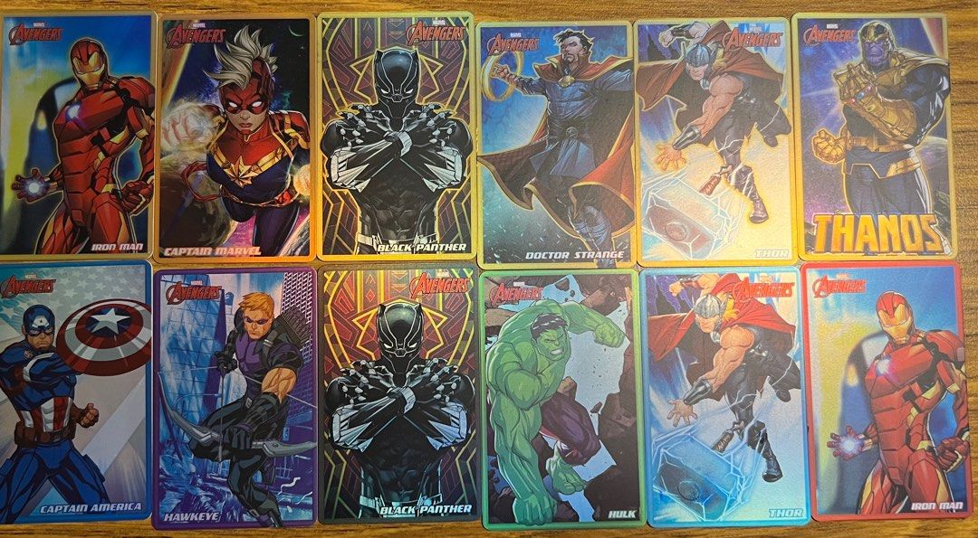 CPCM Avengers Cards, Hobbies & Toys, Toys & Games on Carousell