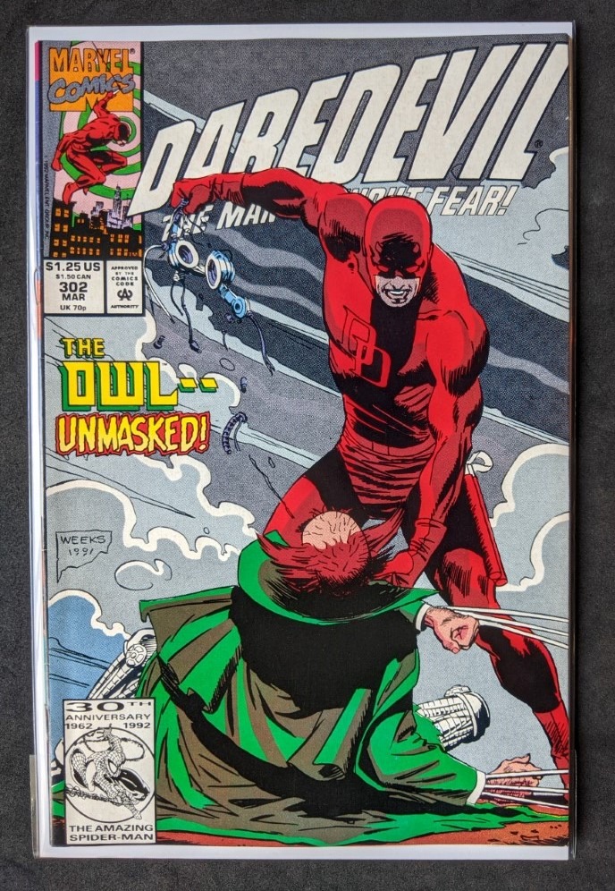 Daredevil 302 (1992) vs The Owl, Hobbies & Toys, Books & Magazines ...