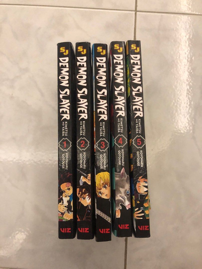 Demon slayer Collection 1-5 Volume $30 OBO, Hobbies & Toys, Books ...