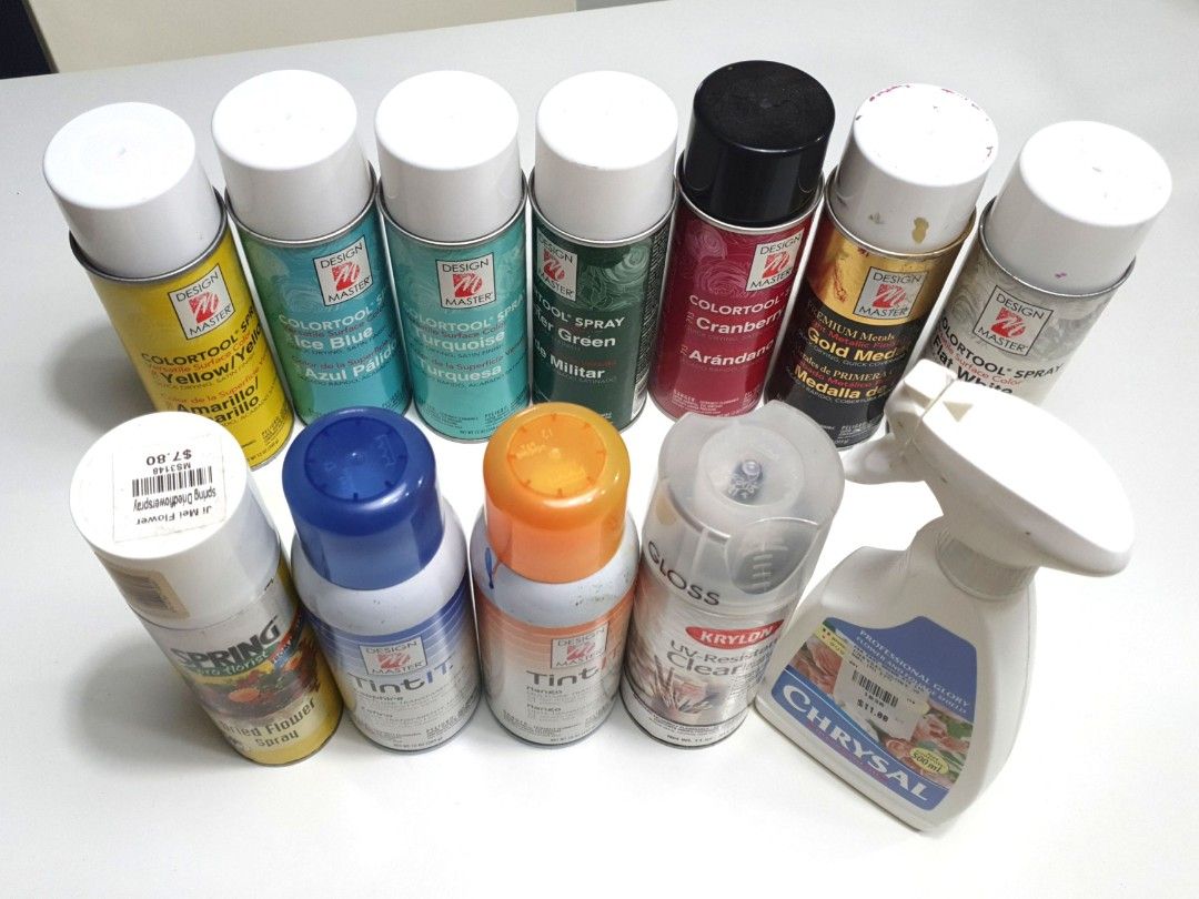 Design Master Floral coloured spray, Hobbies & Toys, Stationery & Craft ...
