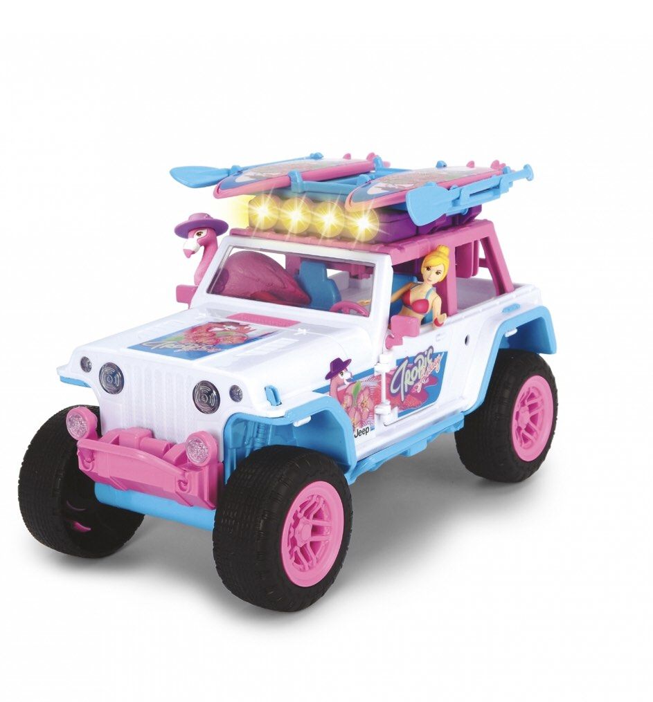 Dickie Toys Flamingo Jeep Playset with Light and Sound, 22cm, Hobbies ...