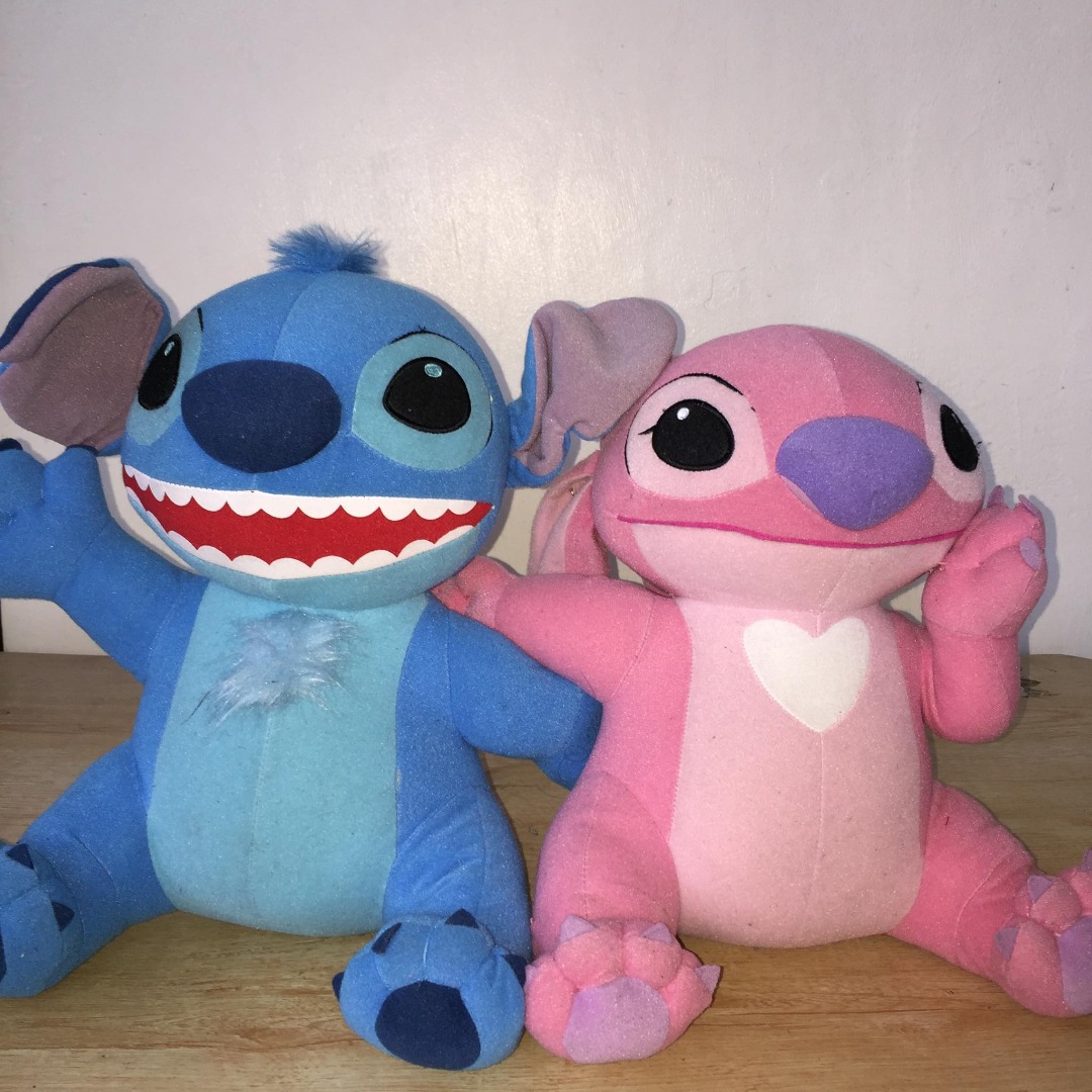 Disney Stitch Angel Couple Plush 16", Hobbies & Toys, Toys & Games on ...