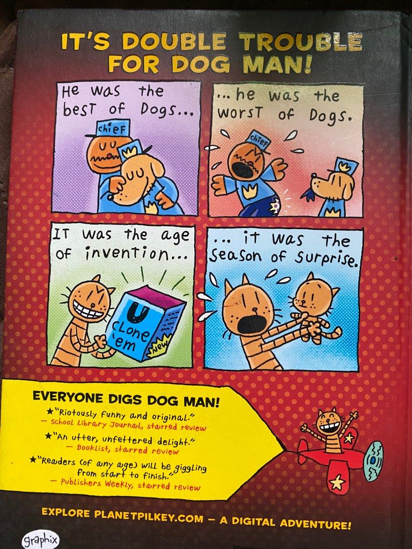 Dog Man Tale of Two Kitties hardcover, preloved, Hobbies & Toys, Books ...