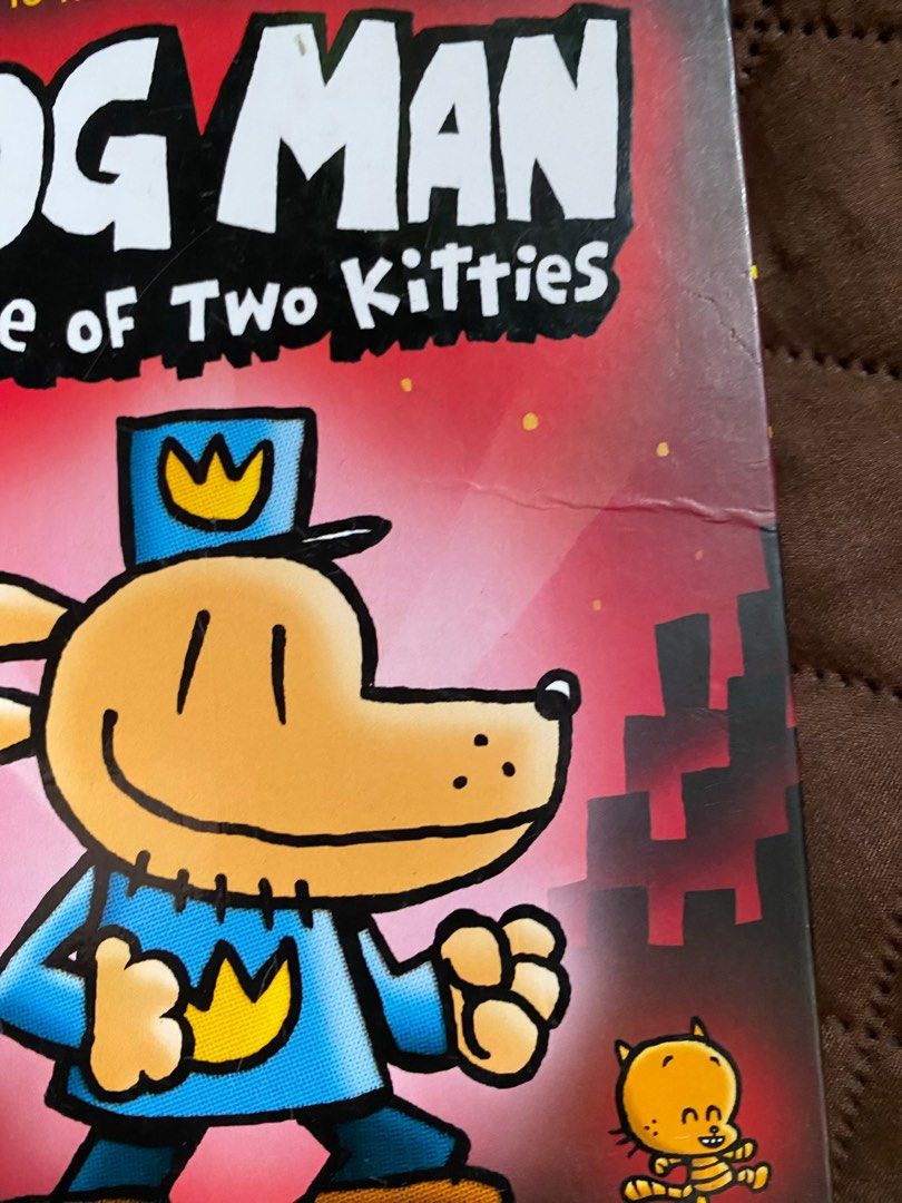 Dog Man Tale of Two Kitties hardcover, preloved, Hobbies & Toys, Books ...