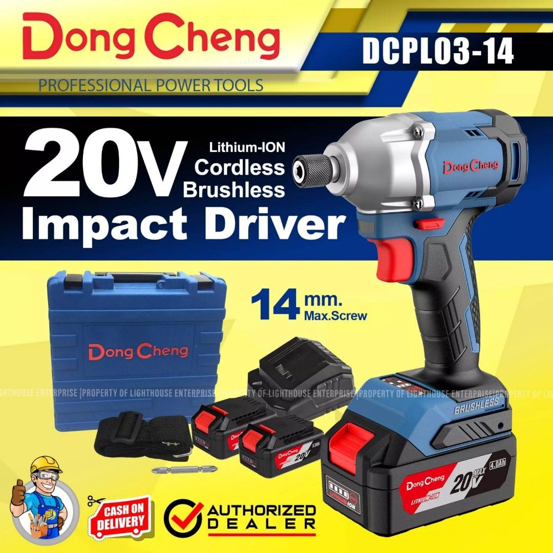 Dong Cheng Cordless Brushless 20v Impact Driver Dcpl03 14em