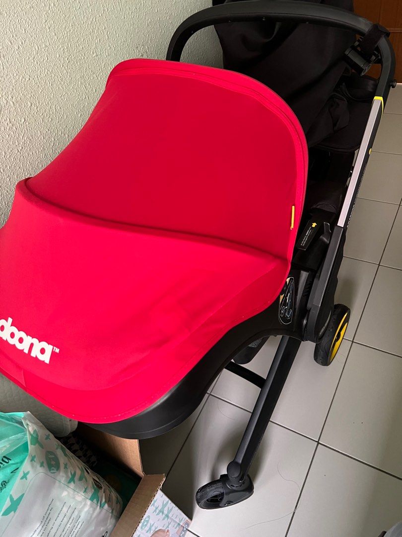 Doona + car seat stroller red, Babies & Kids, Going Out, Car Seats on ...