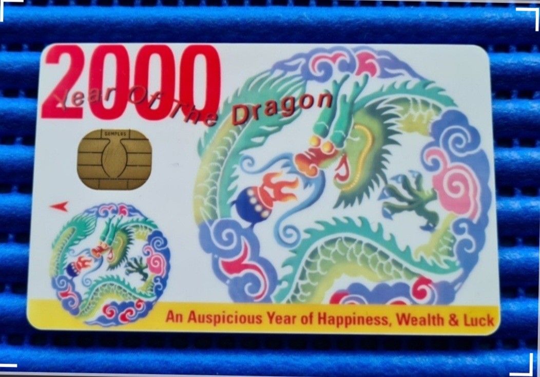 DRAGON 2000 Millennium Lunar Year of the Dragon Cashcard with Folder by ...