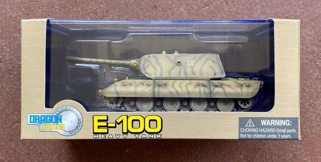 Dragon Armor 1/72 Scale E-100 Heavy Tank, WWII German, Berlin 1945 ...