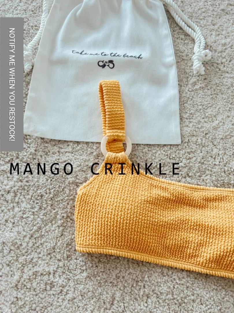 Eight Mermaid Lauren Set in Mango Crinkle, Women's Fashion, Swimwear ...