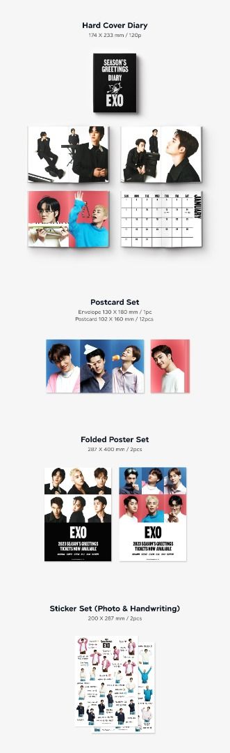 EXO 2023 Season's Greetings (full set SG with Synnara POB), Hobbies ...