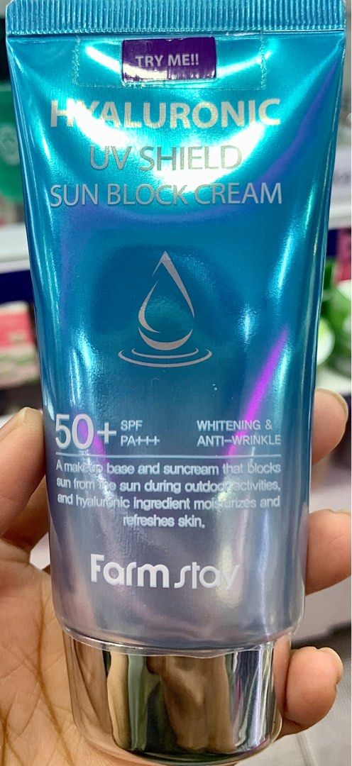 Farmstay Hyaluronic UV Shield Sun block cream [70g], Beauty & Personal ...