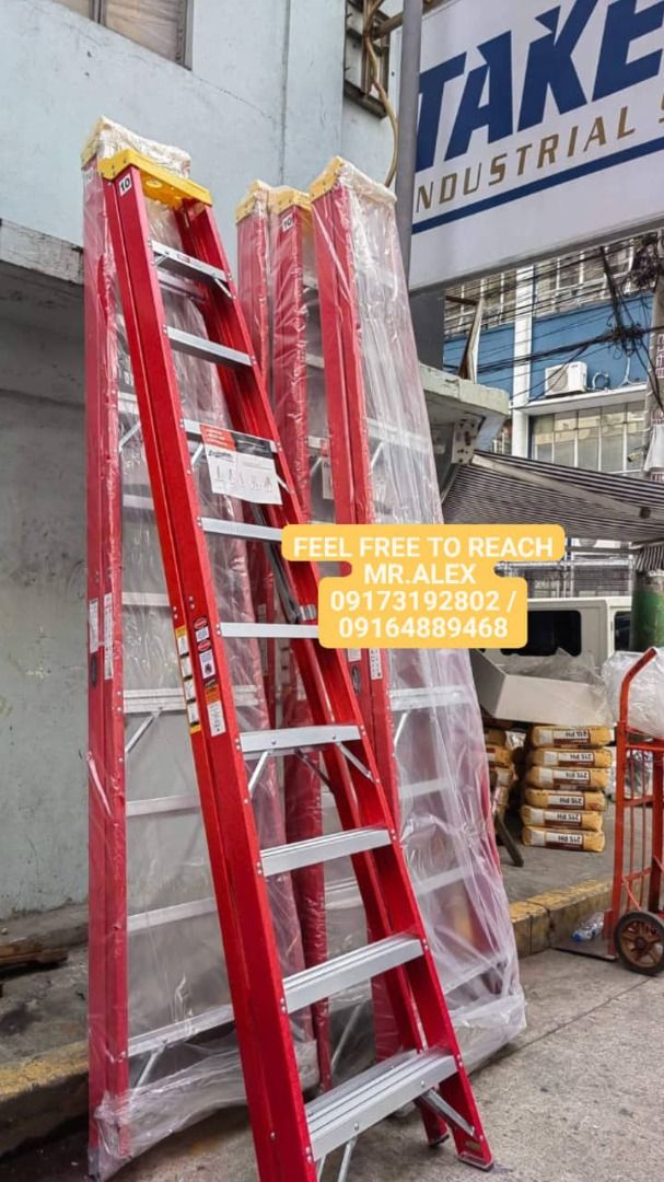 Fiberglass Ladder Specs: A TYPE 10 STEP, Commercial & Industrial ...