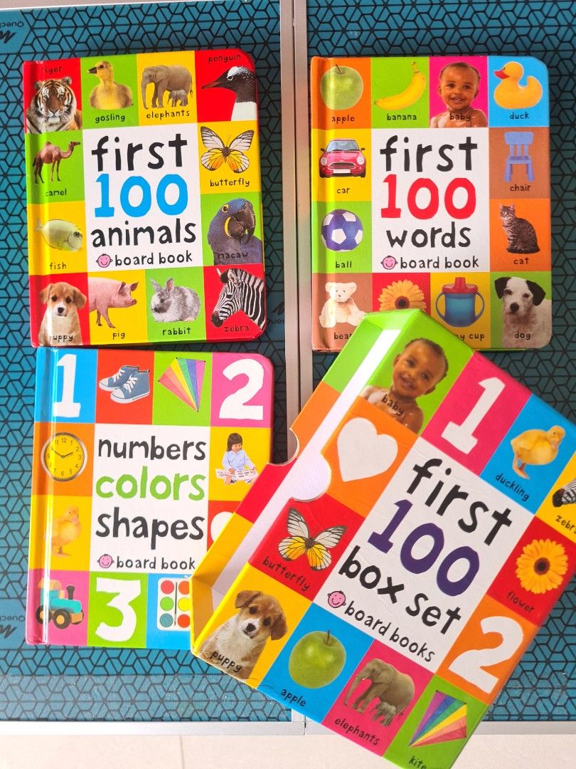 First 100 words box set - board books, Hobbies & Toys, Books ...