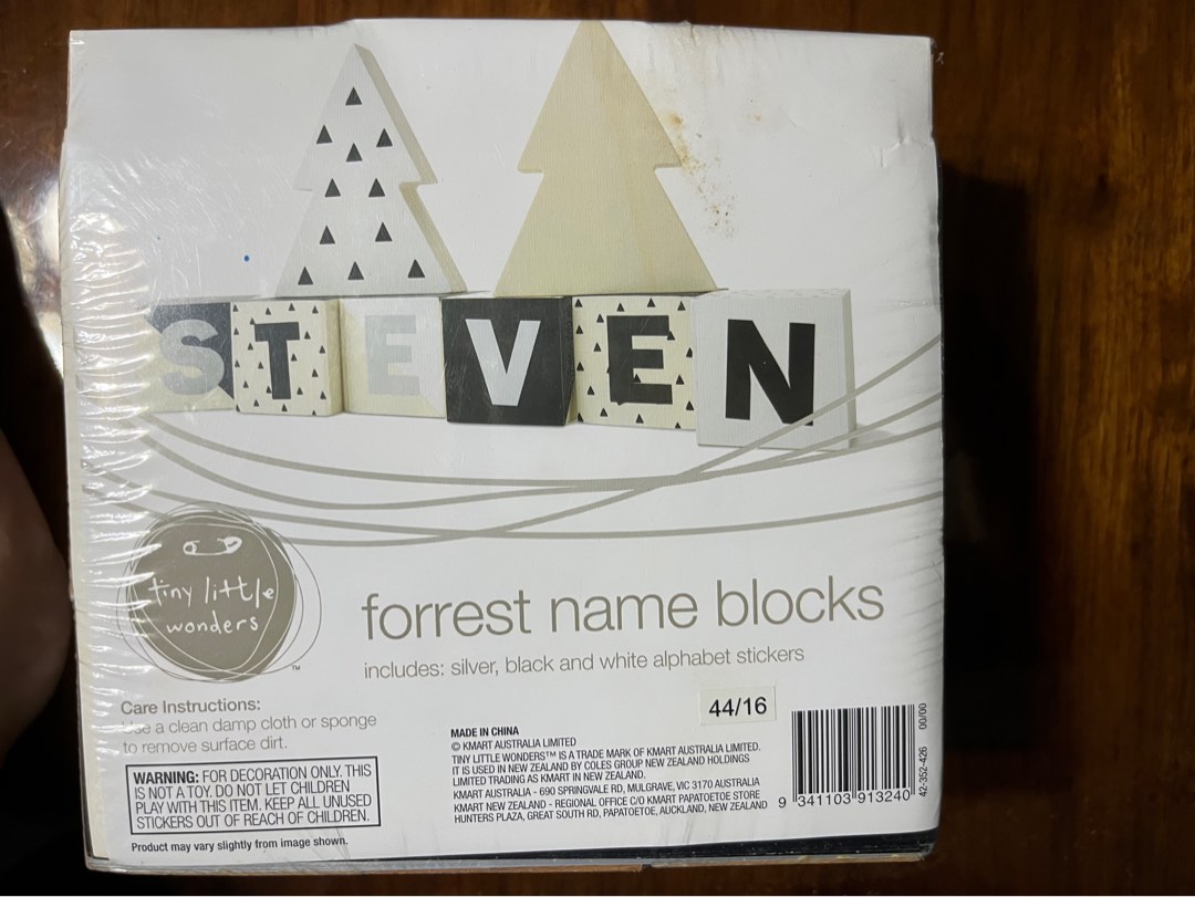 Forrest Name Blocks, Furniture & Home Living, Home Decor, Other Home ...