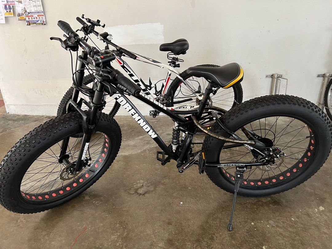 Fuji Mountain Bike 29er and Foreknow Fat bike. Price is SGD 500 for ...