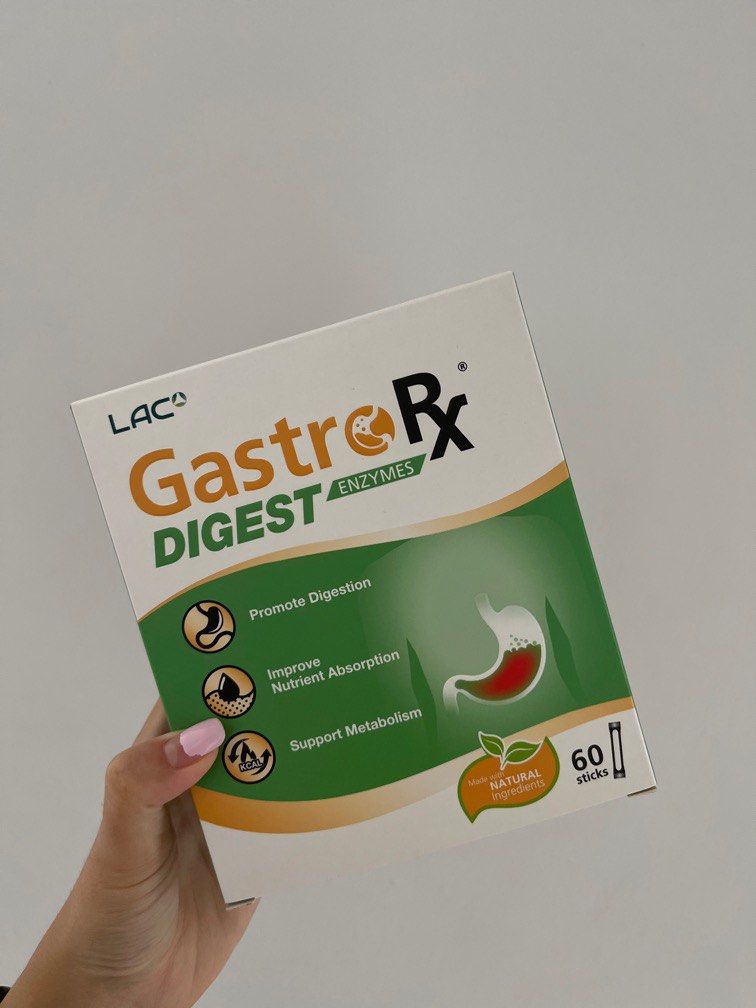 GastroRx Digest Enzymes LAC, Health & Nutrition, Health Supplements ...