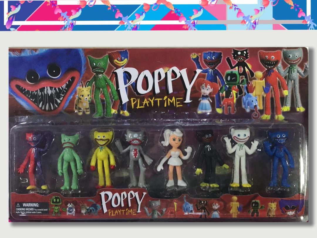 Gift Idea: 8 pcs Poppy Playtime Action Figure Huggy Wuggy/Cake Toppers ...