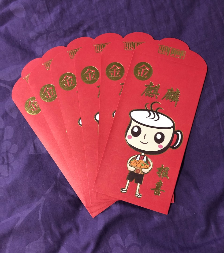 Gold Kili 6 pcs Red Packets Angpow Kopi Boy, Hobbies & Toys, Stationery ...