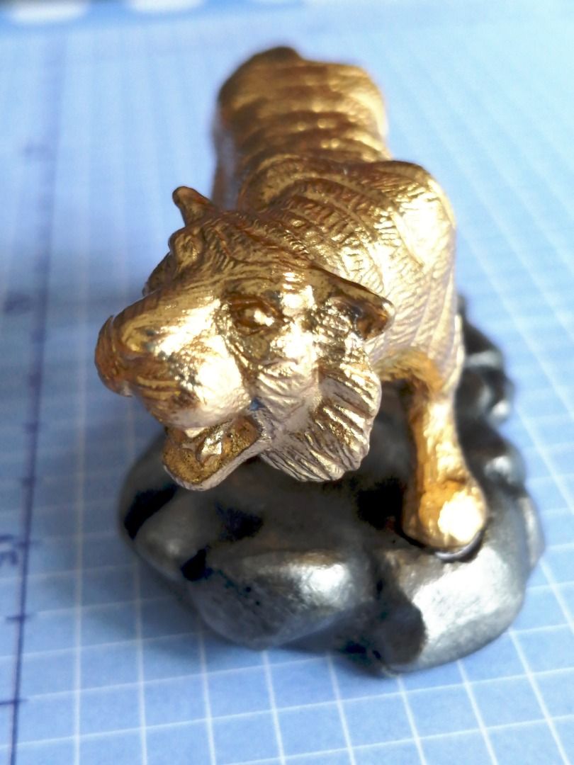 Gold-Plated Tiger CNY Zodiac Figurine [Chinese New Year "Legend" Figure ...