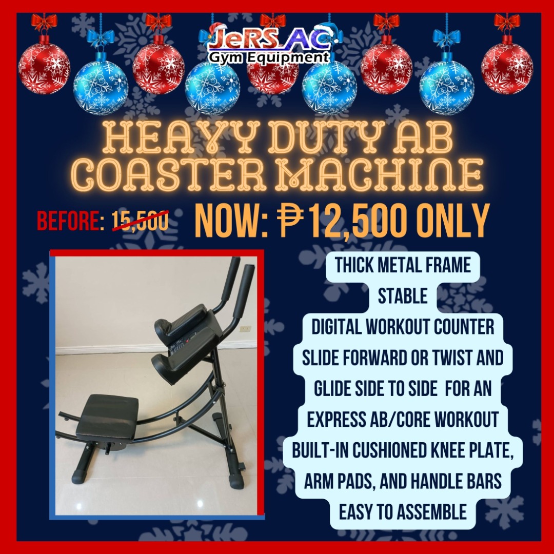 HEAVY DUTY AB COASTER MACHINE, Sports Equipment, Exercise & Fitness ...