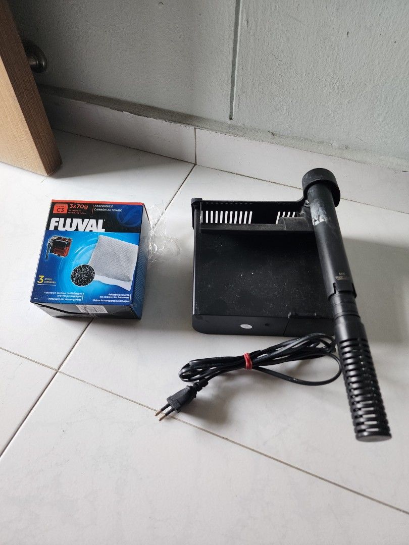 HOB filter for aquarium, ideal for 2ft tank, Pet Supplies, Homes ...