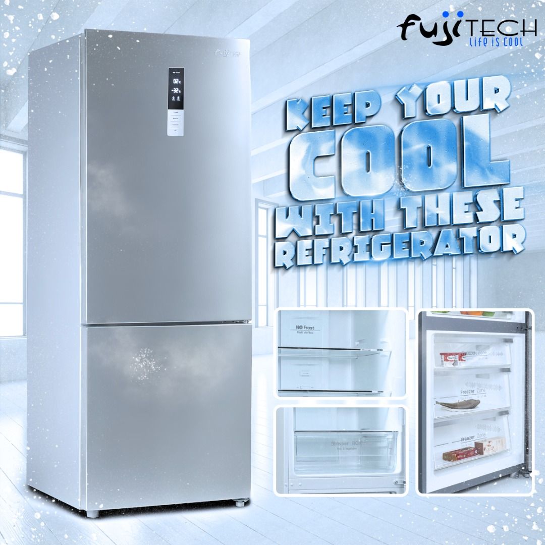 Home Fridge MRF-453W [FUJITECH] [NEW] [432L], TV & Home Appliances ...