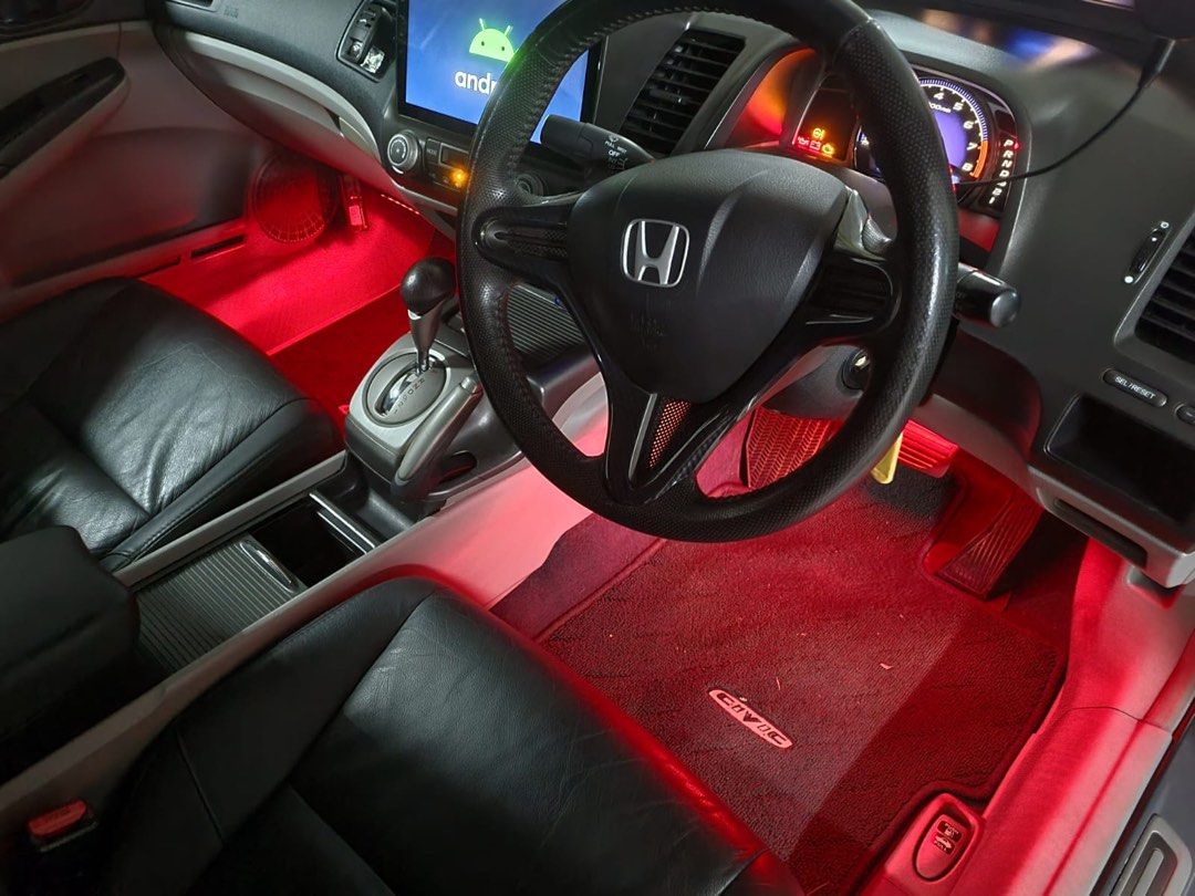 Honda Civic FD RGB Car Leg Room Lights, Car Accessories, Accessories on ...