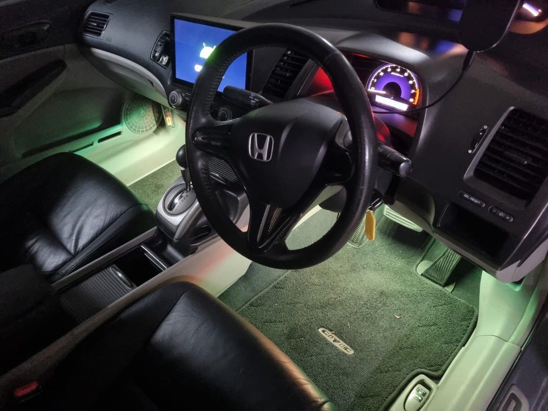 Honda Civic FD RGB Car Leg Room Lights, Car Accessories, Accessories on ...