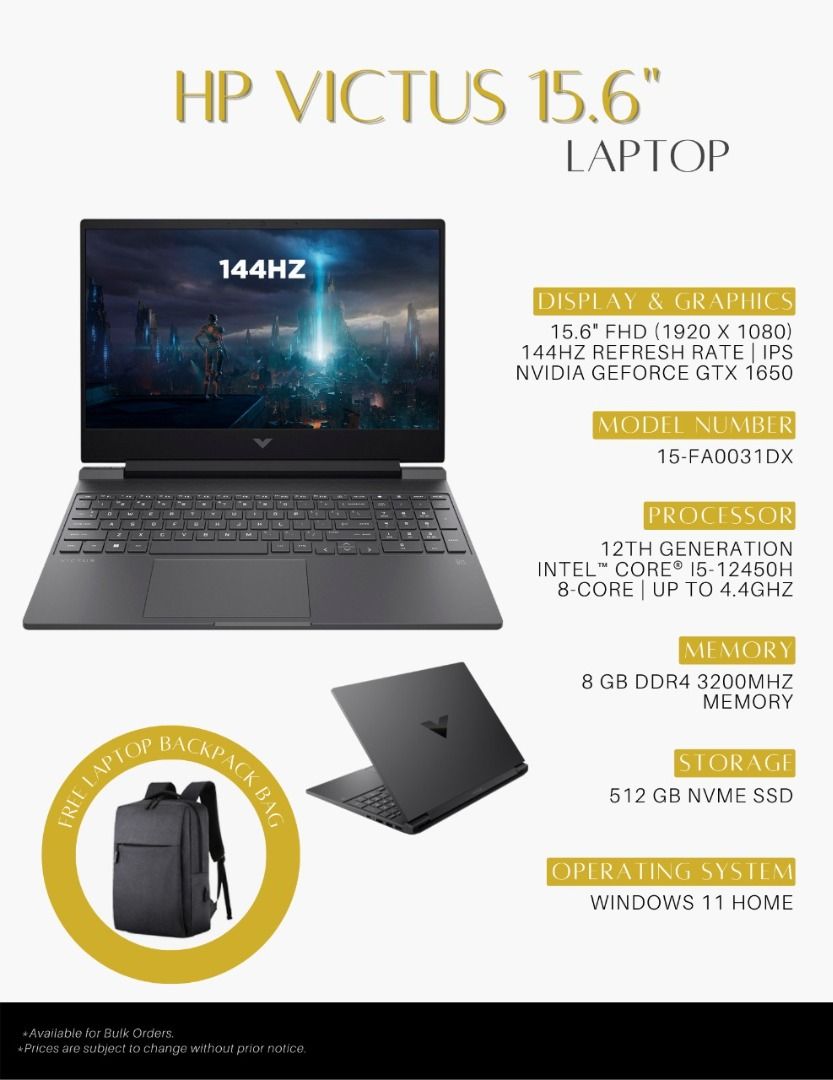 Hp Victus Gaming Laptop Intel Core I H Gb Memory Nvidia Geforce Gtx