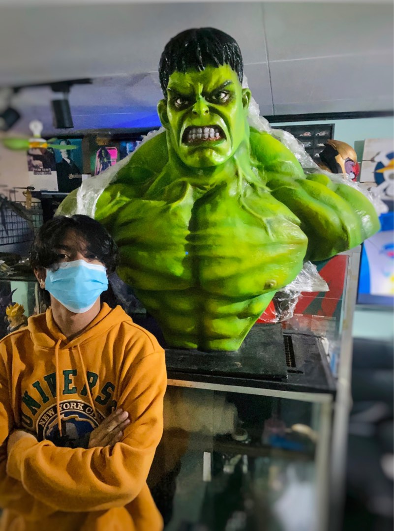 HULK life size Headbust, Hobbies & Toys, Toys & Games on Carousell