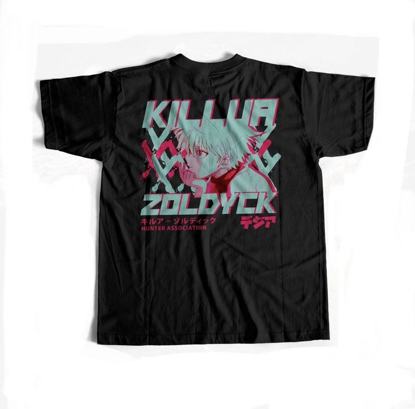 Hunter X Hunter Anime Killua Zoldyck Retro Style Shirt, Men's Fashion ...