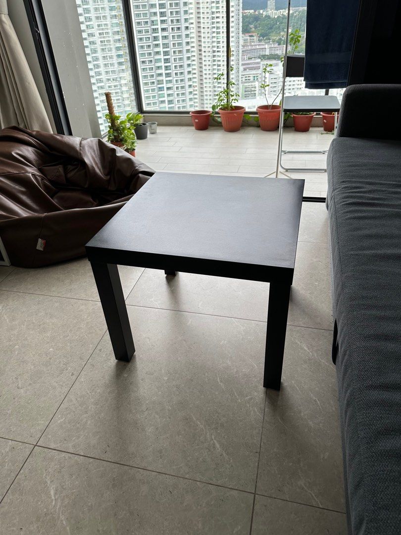 IKEA Lack Black Side Table, Furniture & Home Living, Furniture, Tables ...