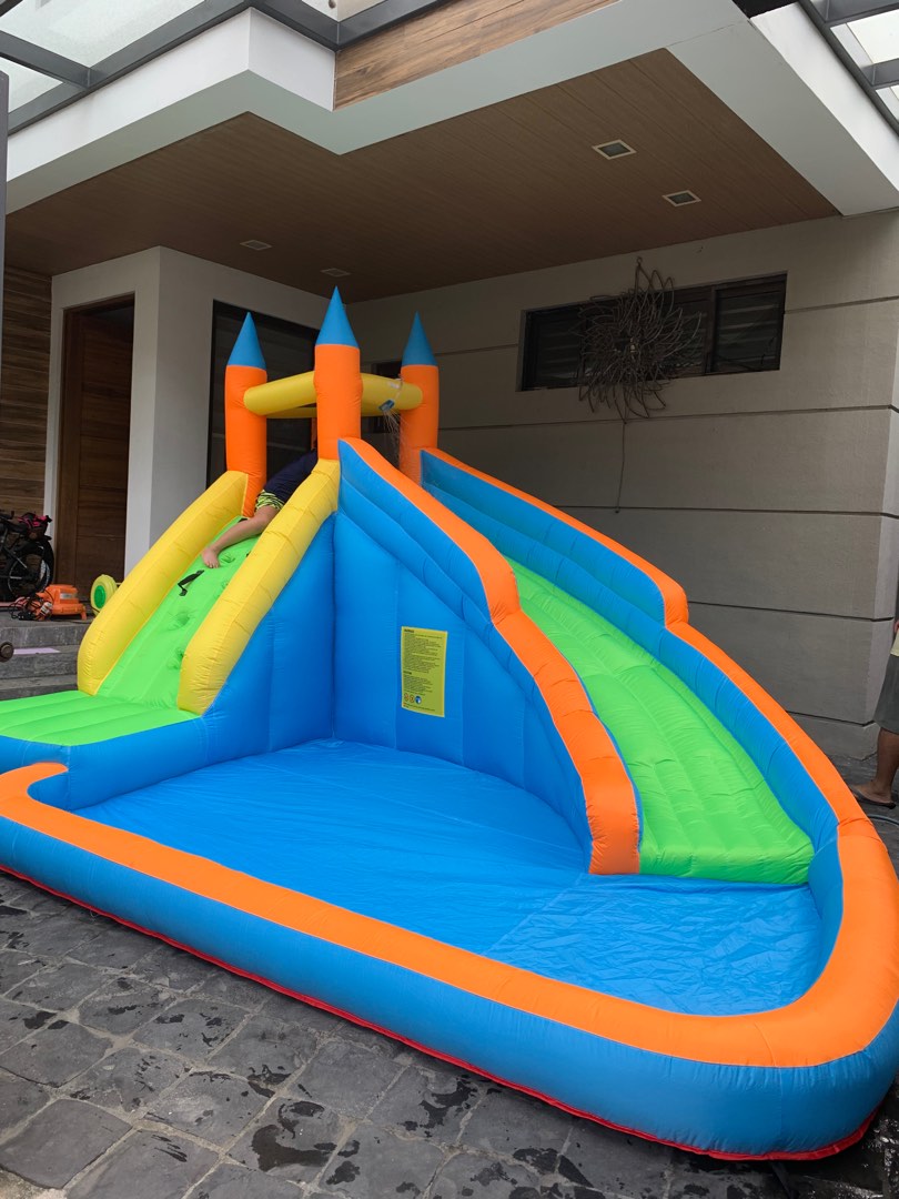 Inflatable pool playground (lightly used), Sports Equipment, Sports ...