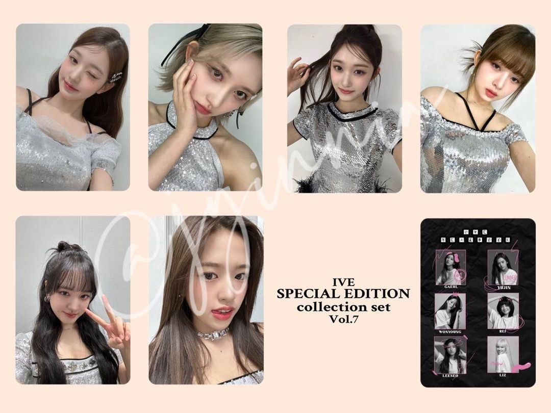 IVE WONYOUNG YUJIN LEESEO GAEUL REI LIZ fan made photocards, Hobbies & Toys, Memorabilia ...