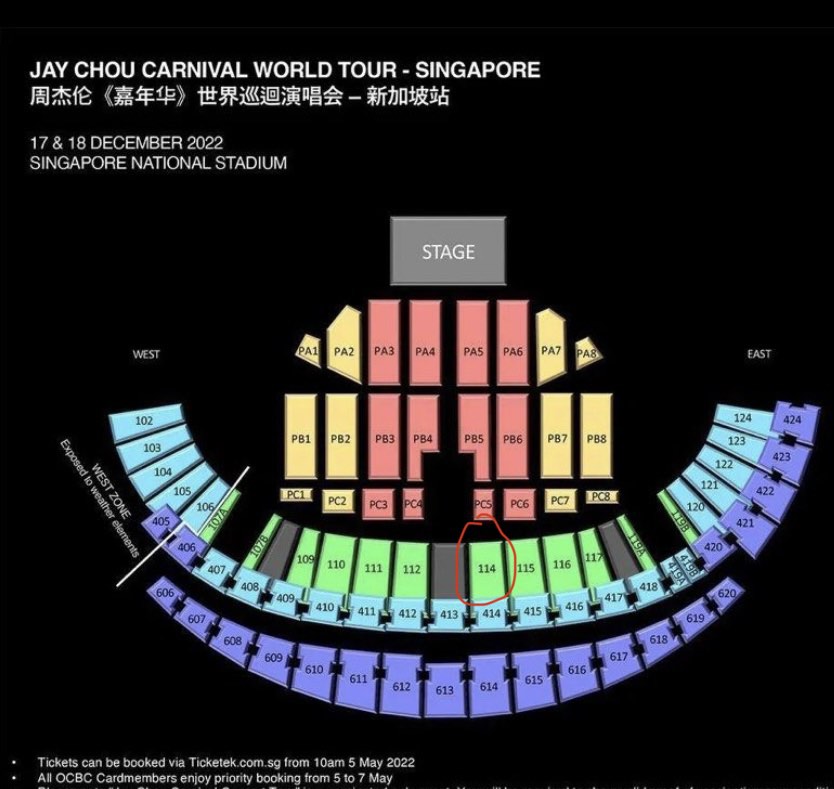 Jay Chou concert tickets, Tickets & Vouchers, Event Tickets on Carousell