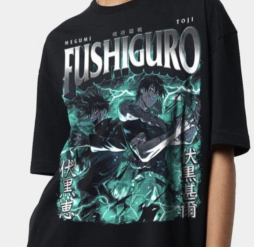 Jujutsu Kaisen Anime Megumi X Toji Retro Style Shirt, Men's Fashion ...
