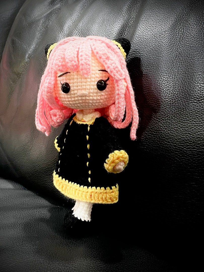 Kawaii Amigurumi Crochet Anya Doll, Hobbies & Toys, Stationery & Craft ...