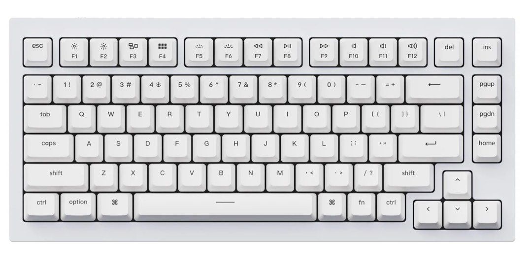 Modded Keychron Q1 Version 1 Shell White, Computers & Tech, Parts ...