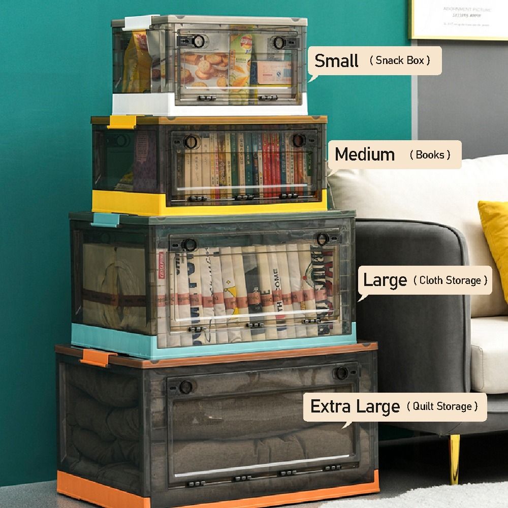 Koala Home Foldable Clothing storage box Plastic stackable Organizer ...