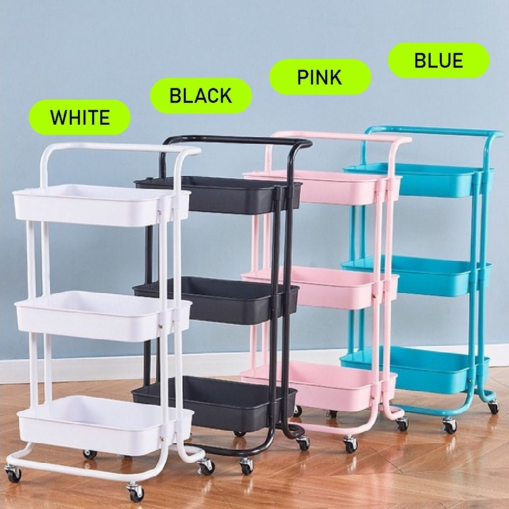 Koala Home Foldable Trolley Rack/Trolley Shelf/Kitchen Shelf Movable ...