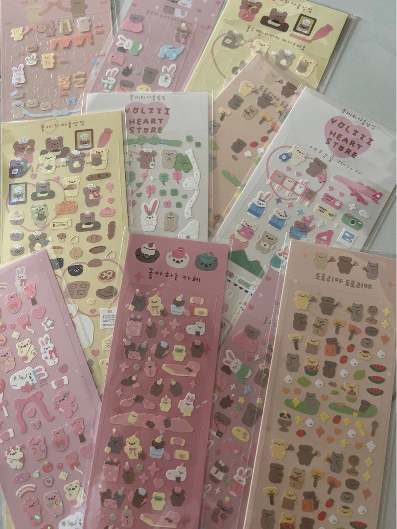 korean aesthetic deco stickers, Hobbies & Toys, Stationery & Craft, Art ...