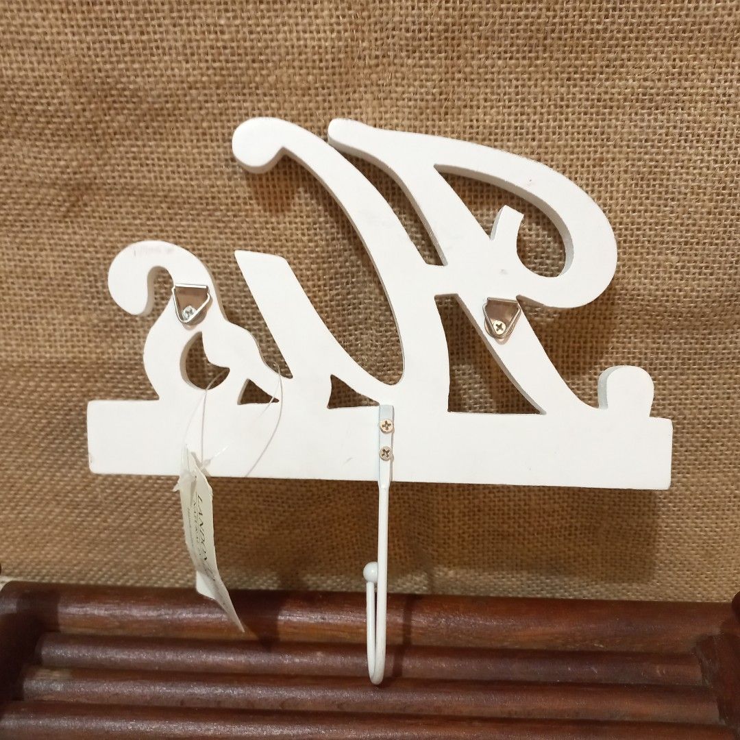 Landon Tyler wooden his hers cut out towel hooks, Hobbies & Toys ...