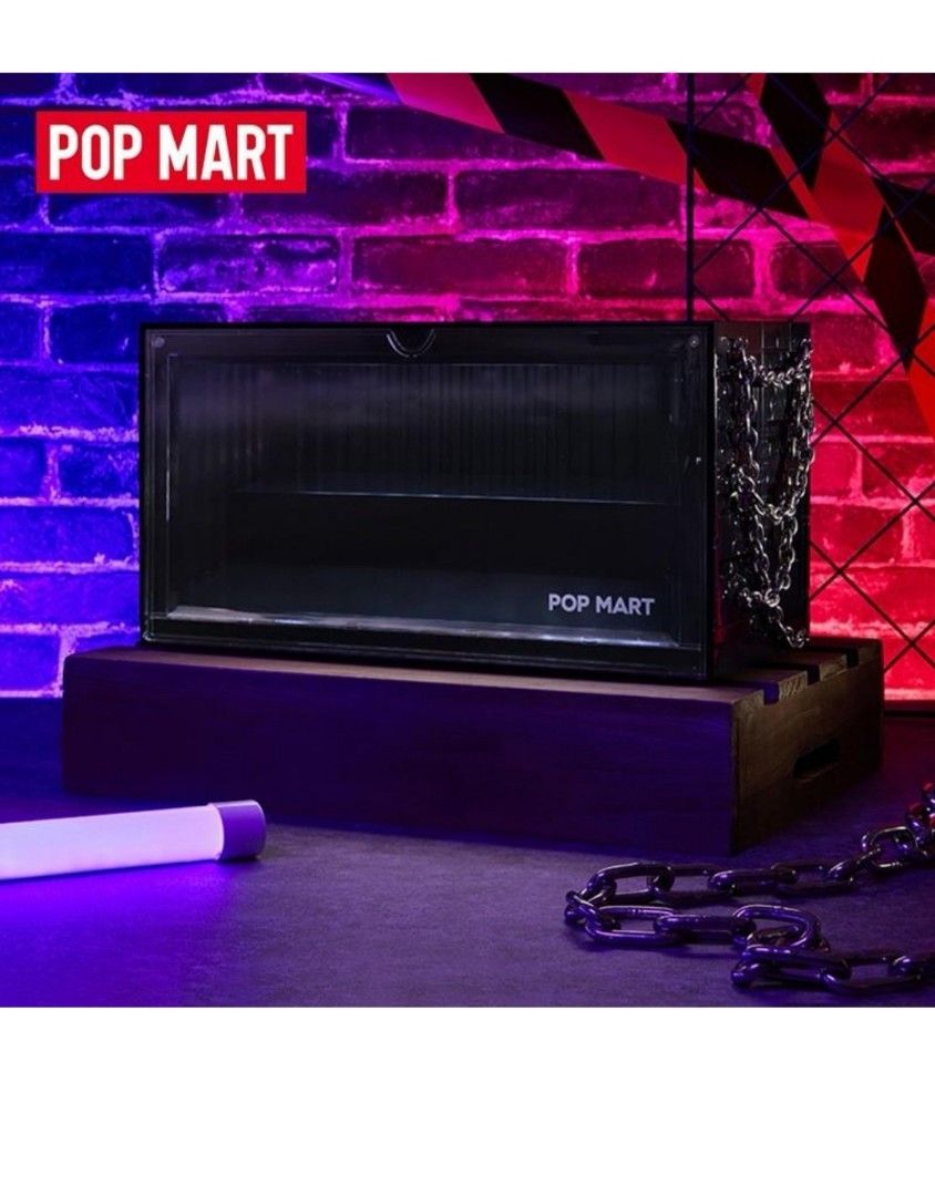 [LAST 1] Authentic Popmart Pop Mart Black Luminous CONTAINER display ...