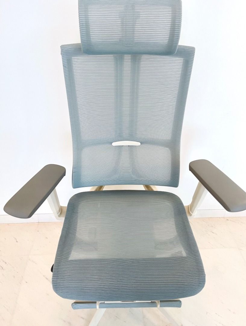 Light Blue Ergonomic Office Computer Mesh Chair (4.5 Yrs Warranty ...