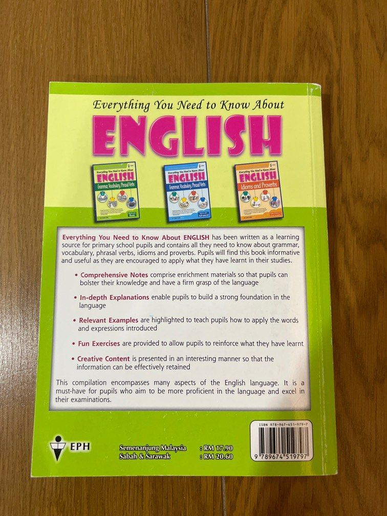Like new English grammar vocabulary phrases verbs primary basic guide ...