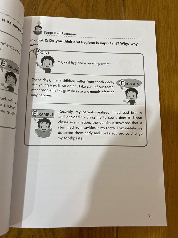 Like new p4 primary four English oral examination guide book, Hobbies ...