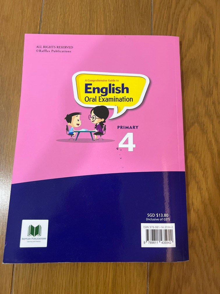 Like new p4 primary four English oral examination guide book, Hobbies ...